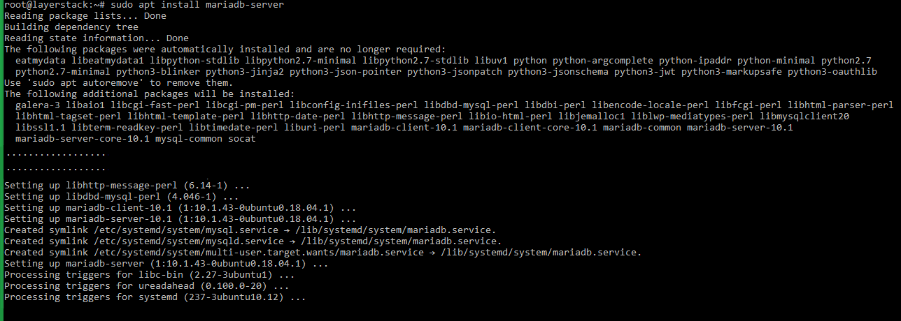 Layerstack Tutorials Layerstack Installing Mariadb On Linux Cloud