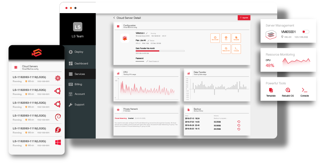 LayerStack - Powerful Cloud Control Panel